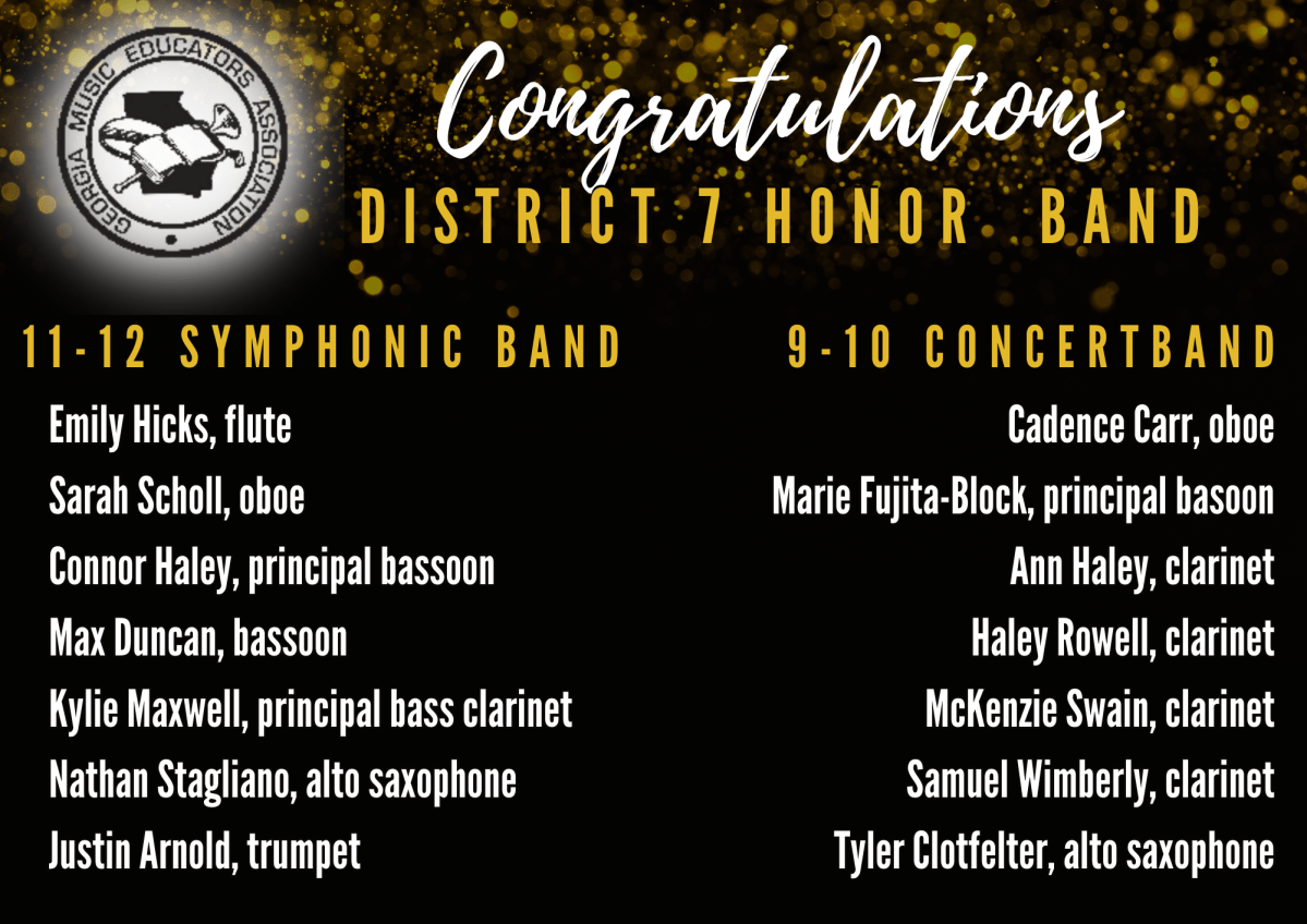 District Honor Band this Week – Carrollton High School Trojan Band